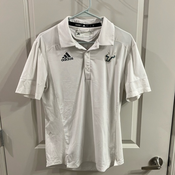 adidas | Shirts | Athletic Adidas Polo With Usf Logo | Poshmark
